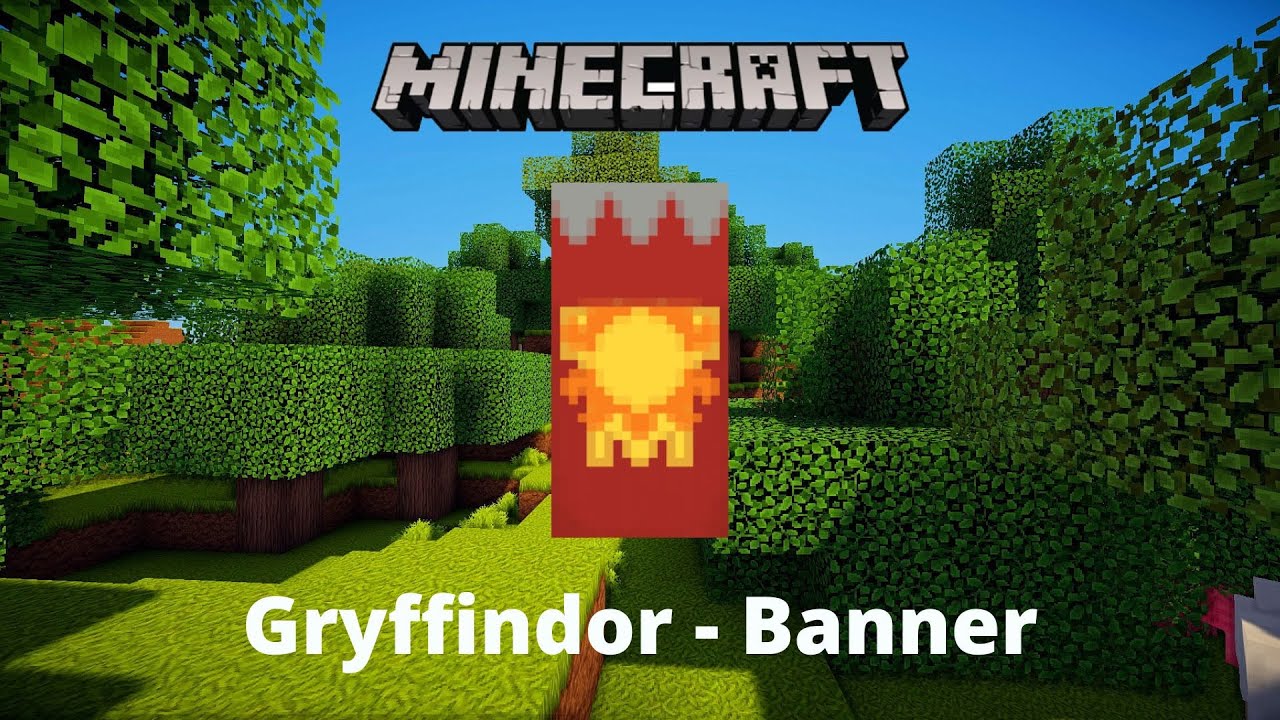 Minecraft Tutorials - Gryffindor Banner - YouTube