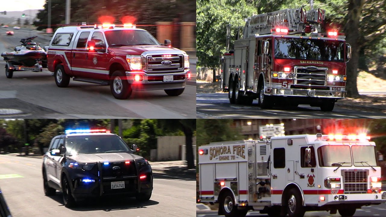 Rescue Boats, Brush Units And More! Police, Fire and EMS Units Responding Code 3 Compilation #25 ...