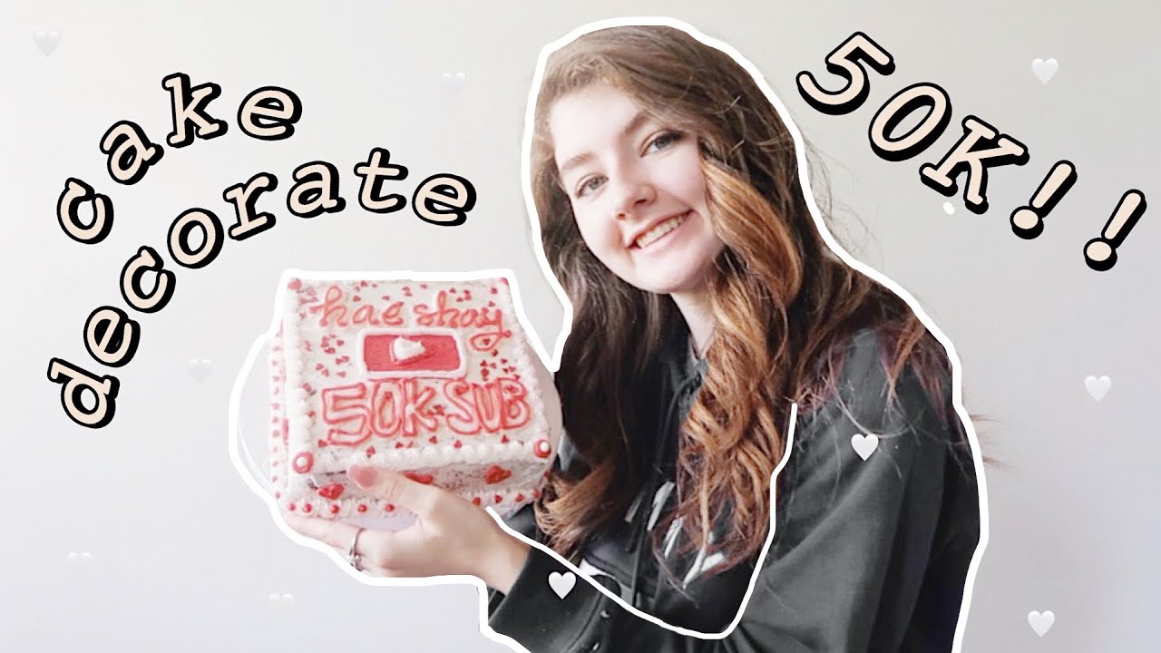 50K CAKE DECORATE + Q&A - YouTube