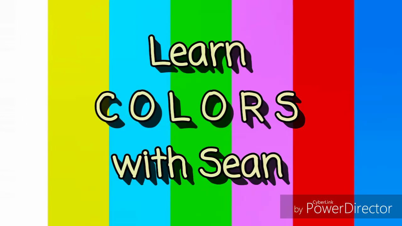Learn Colors with Sean - YouTube