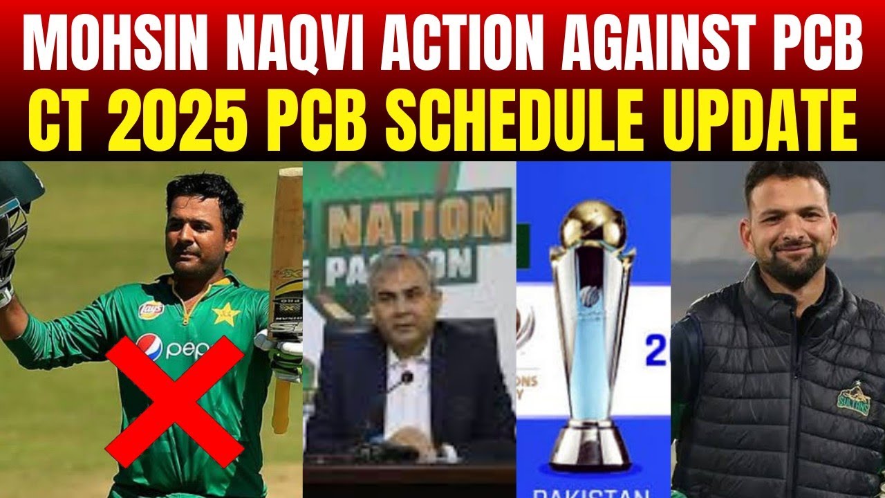 CT 2025 PCB schedule update | Mohsin naqvi action against PCB ...