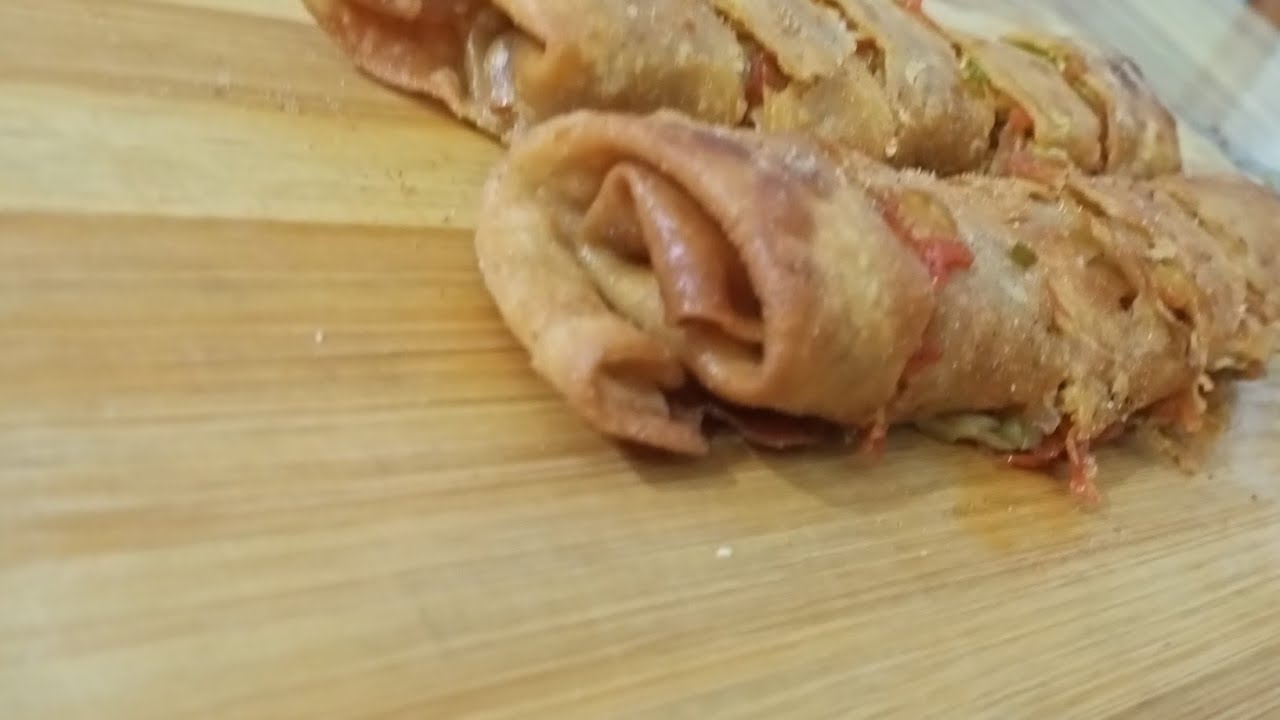 Eggless crispy Wheat spring roll recipe || Wheat spring roll sheet ...