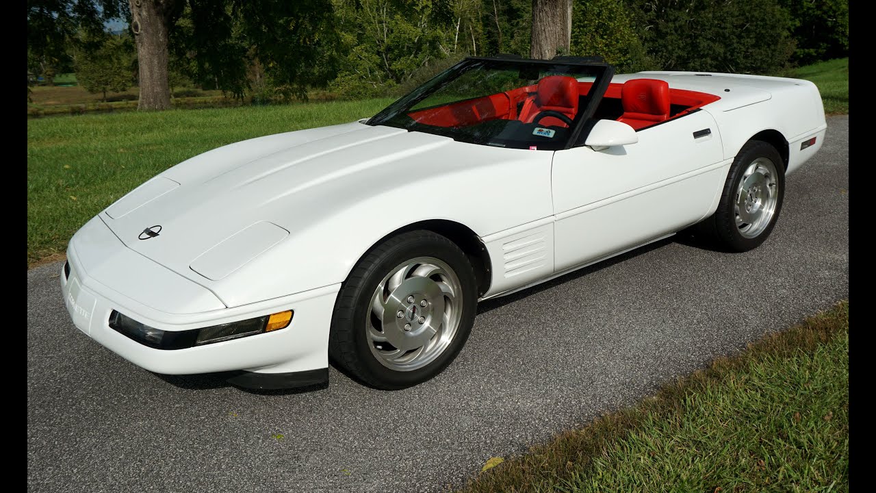 Corvette C4 NCRS Top Flight winner. 1993 Corvette C4 Convertible - YouTube