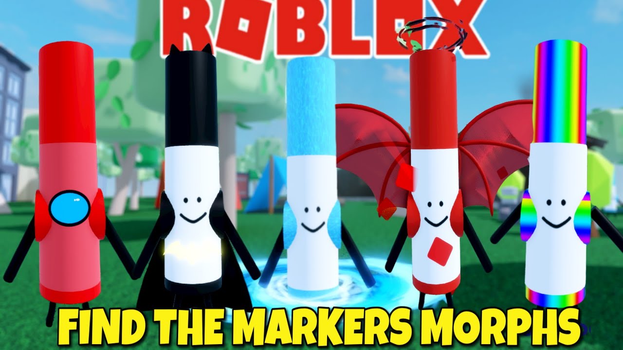 ROBLOX *NUEVO* FIND THE MARKER MORPHS! LOS MARCADORES DE ROBLOX COBRAN ...