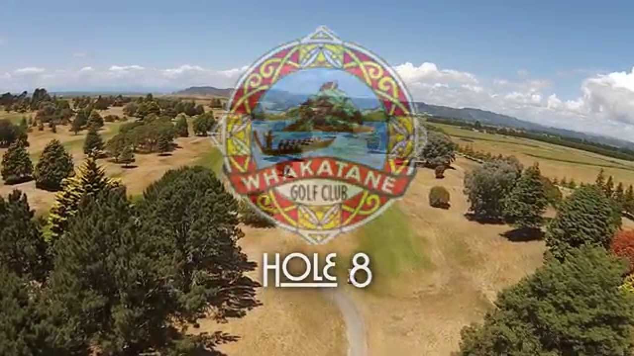 WHAKATANE GOLF COURSE - Hole 8 - Flyover & PRO TIP - YouTube