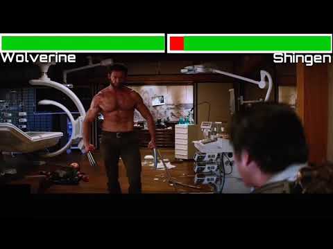 Wolverine And Yukio Vs Shingen With HealthBars Part (2/2) HD (The Wolverine)