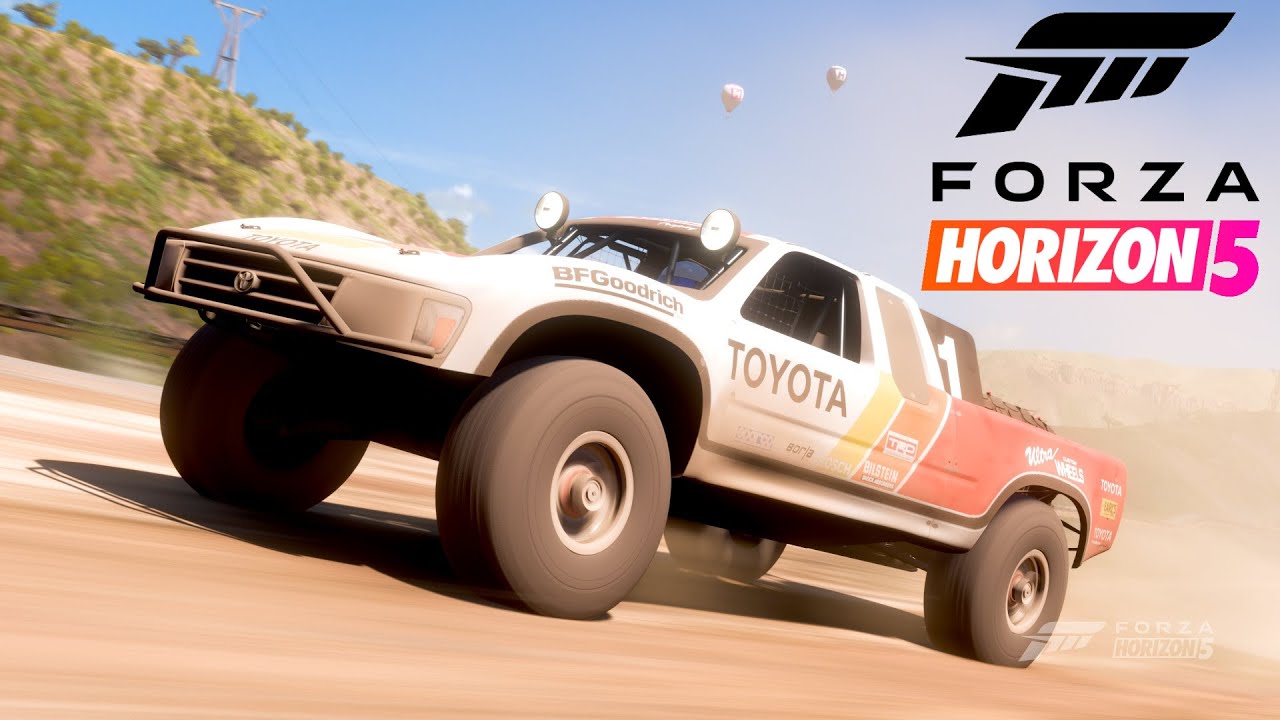 Un Toyota T100 Baja Truck en un rally - Forza Horizon 5 - YouTube