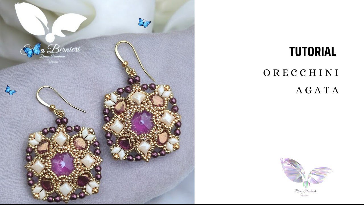 Tutorial orecchini Agata - YouTube