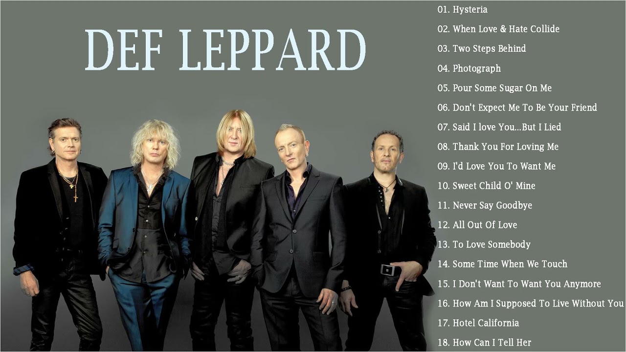 Best Songs Of Def Leppard Full Album | Def Leppard Greatest Hits | Best ...