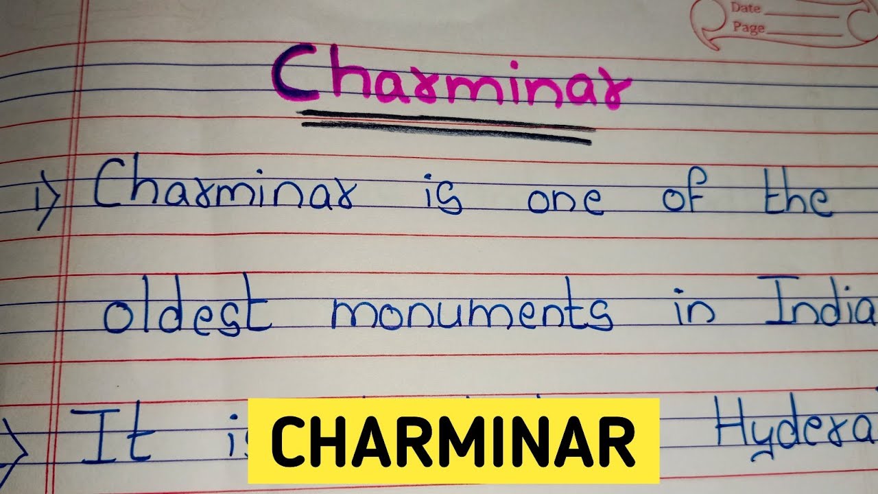 10 lines on Charminar // Essay on Charminar in english// About ...