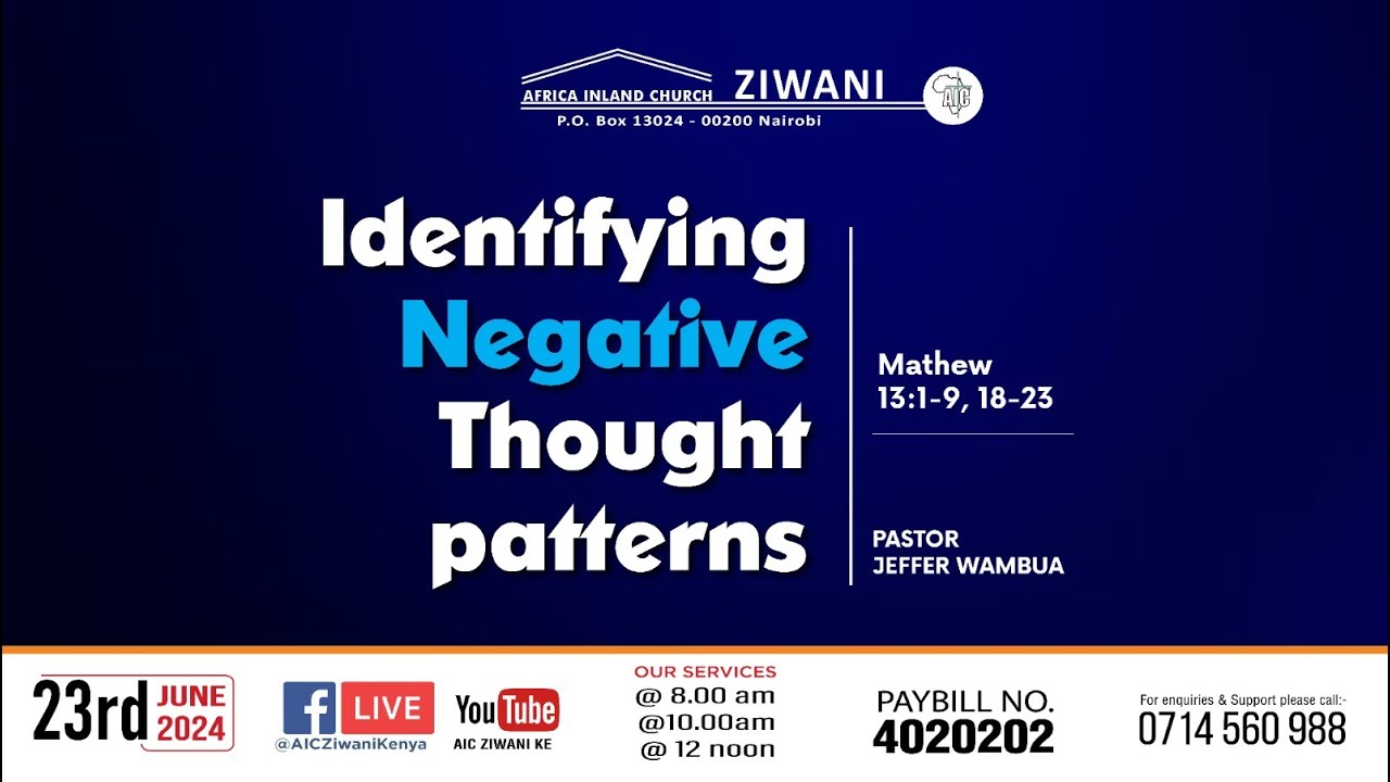 Identifying negative thoughts patterns - YouTube