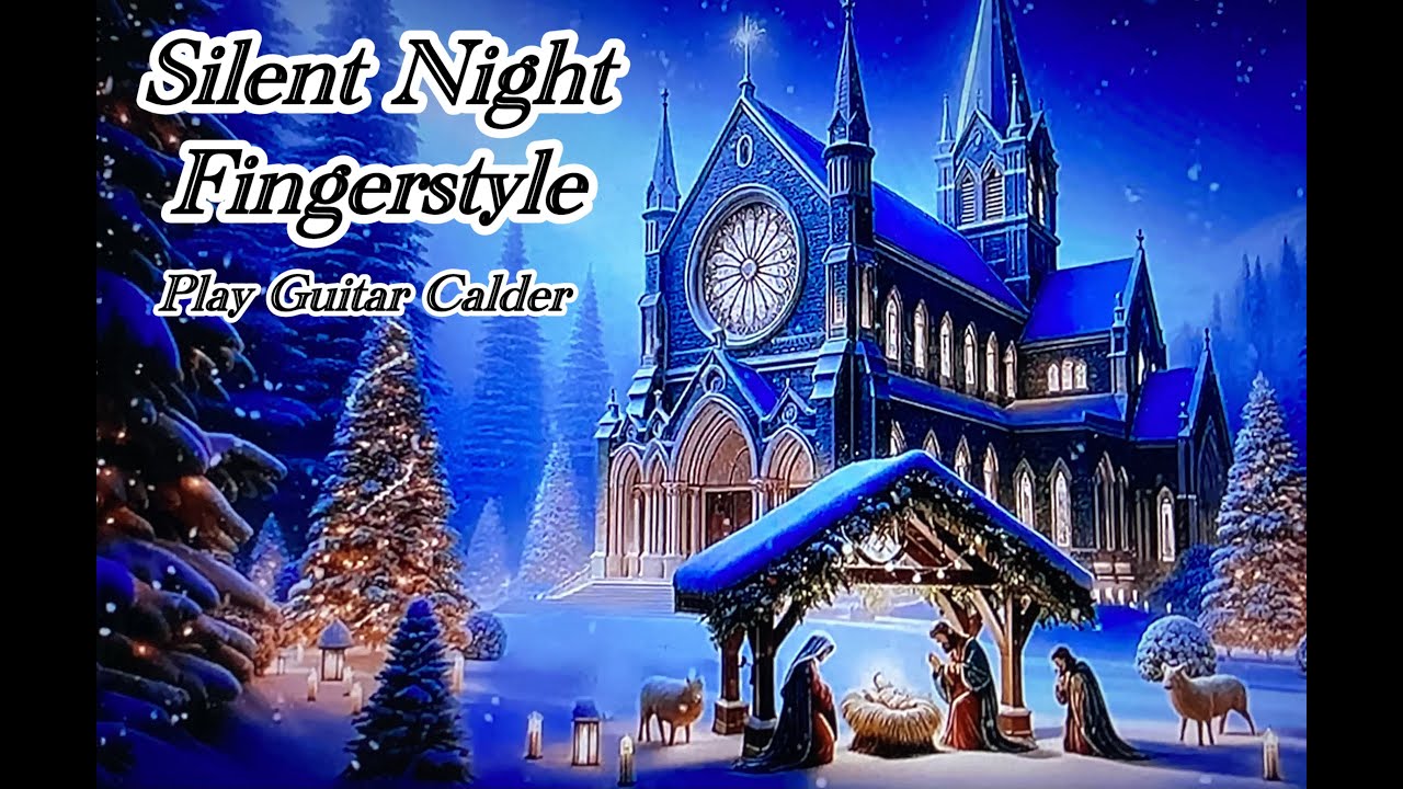 How to play Silent Night Fingerstyle. Free Tab - YouTube