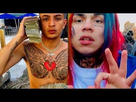 6IX9INE New Artist In Police Interrogation Room Skinny From The 9 ..DA ...