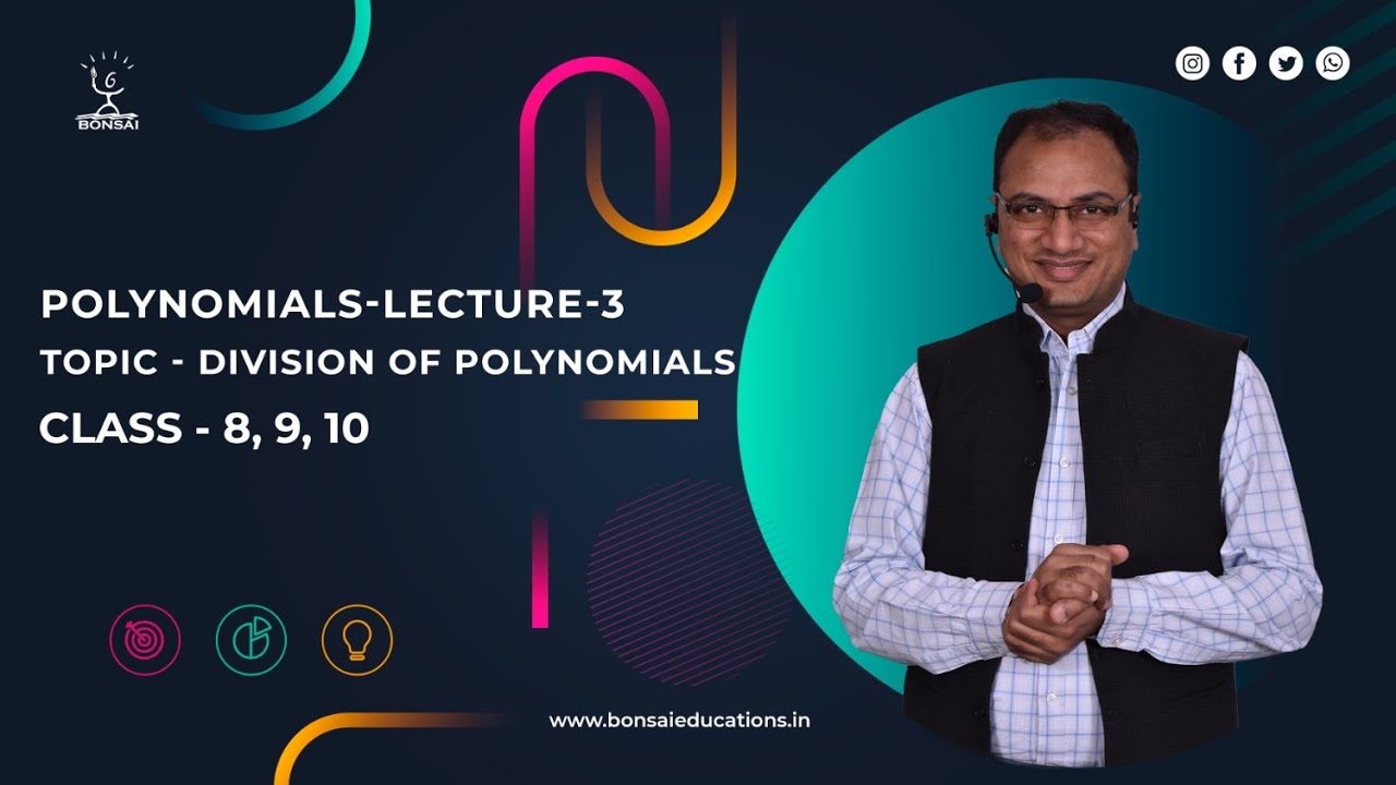 Polynomials Class 9 Lecture 3 (Division of Polynomials) Exercise 2.3 ...