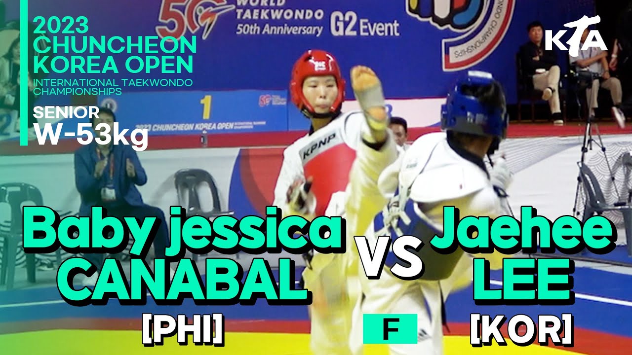 Baby jessica CANABAL(PHI) vs Jaehee LEE(KOR) | F SENIOR W-53kg | 2023 ...