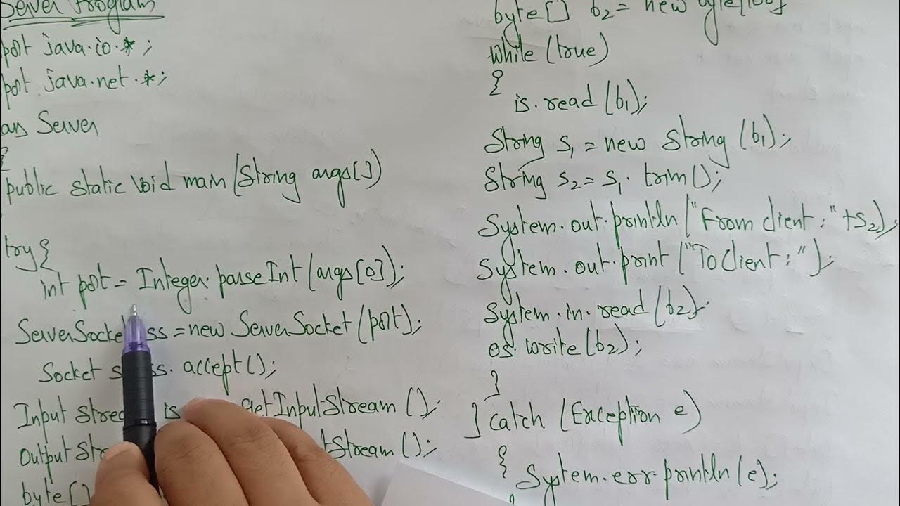 Java Program to create client and server applications| lec 86 | Java Tutorial| BhanuPriya - YouTube