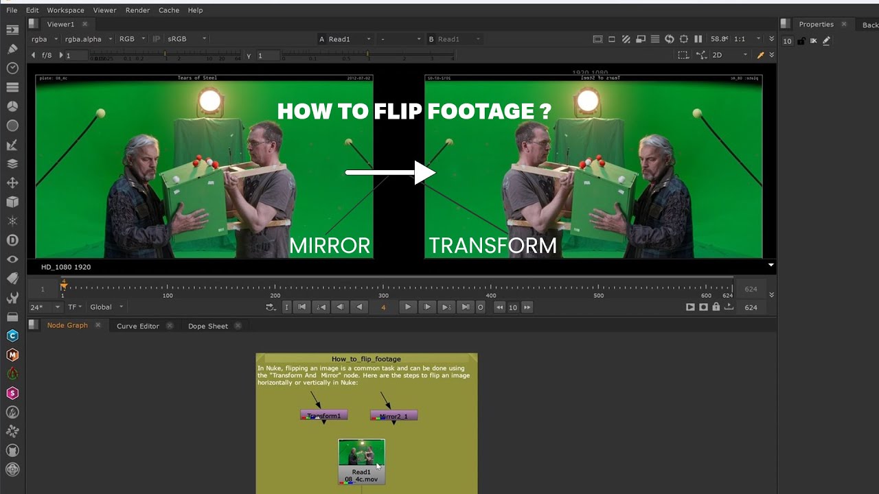 How to Flip Footage in Nuke? - YouTube