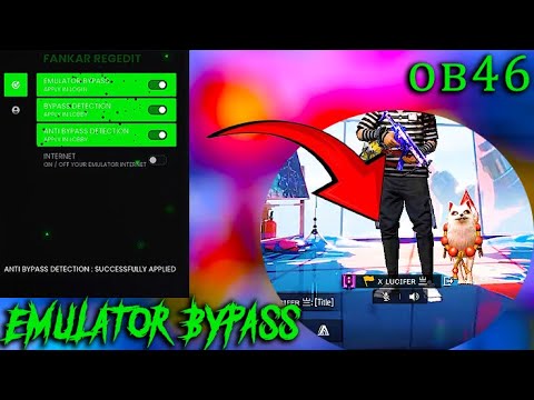 NEW OB46 FREE FIRE PC PANEL EMULATOR BYPASS SAFE 1000%😱ANTIBAN 😨GRANTED ...