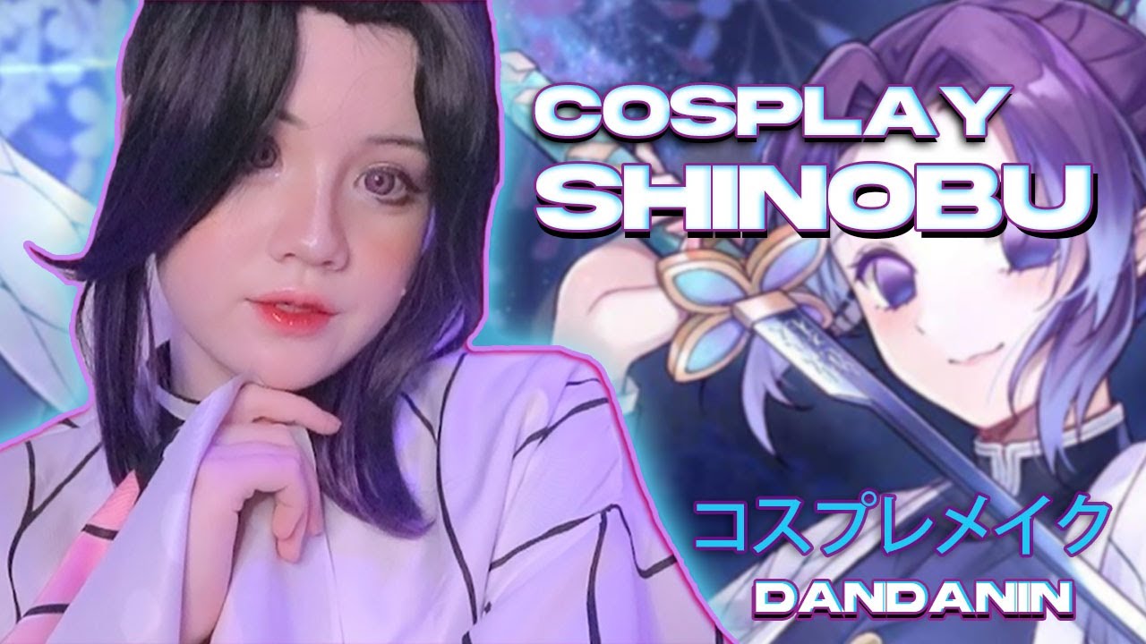 SHINOBU - DEMON SLAYER COSPLAY MAKEUP TUTORIAL | #DandaNIN 💜 - YouTube