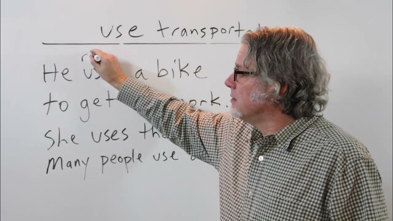 the verb "use" - YouTube