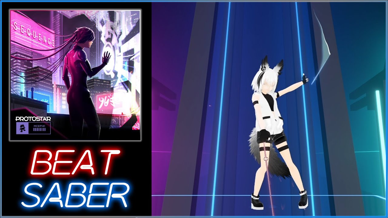 [Beat Saber(ビートセイバー)]Protostar - SEQUENCE EP[ExpertPlus] (VMCAvatar TrueVR) - YouTube