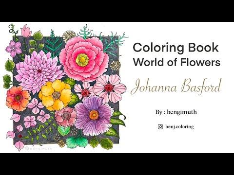 World of Flowers - Step By Step Coloring - YouTube