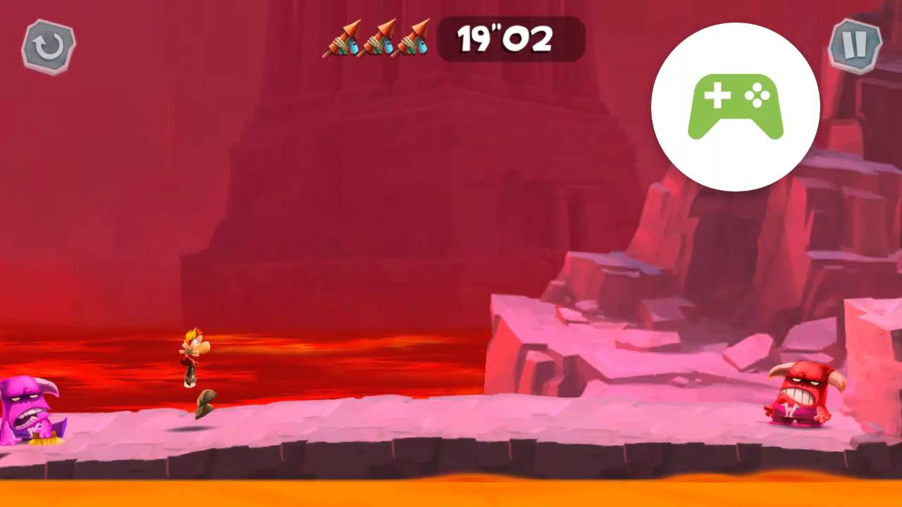 Rayman Adventures #1 Lava Time trial walkthrough - YouTube