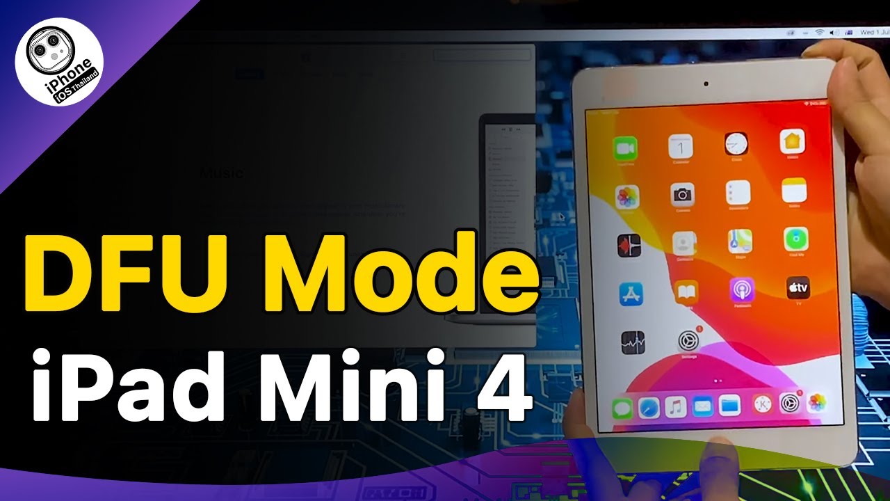 วิธีเข้า - ออก DFU Mode iPad Mini 4 - YouTube