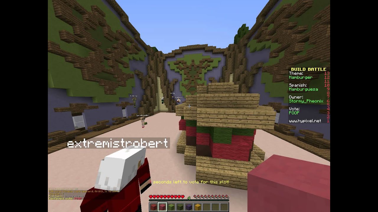 Build Battle #2 / hamburguesa!!!! - YouTube