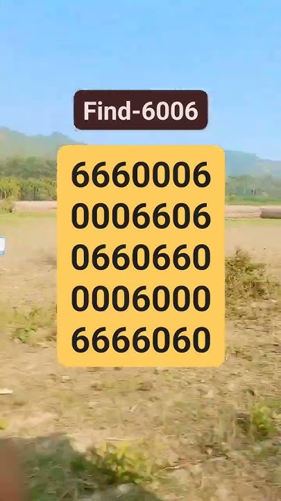 Find '6006' - YouTube
