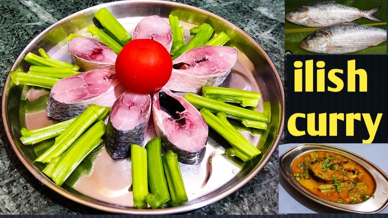 ilish fish recipe|ilish macher recipe|Hilsa fish curry|Pui shak ilish ...