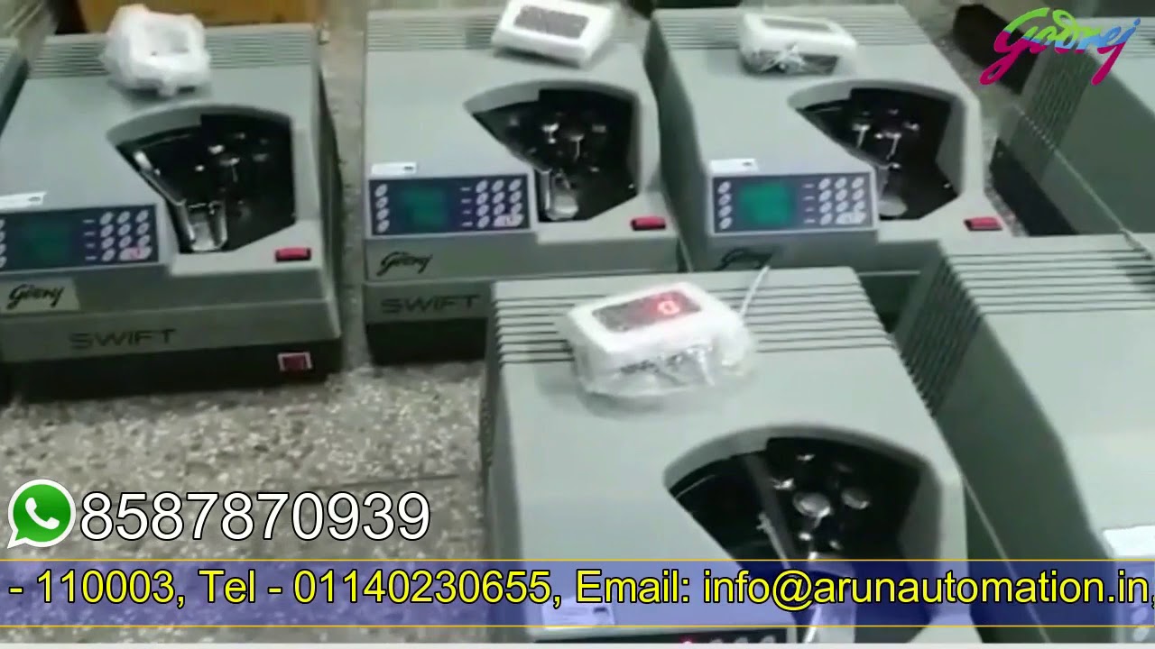 Best Bundle Note Counting Machine in India - Godrej - YouTube