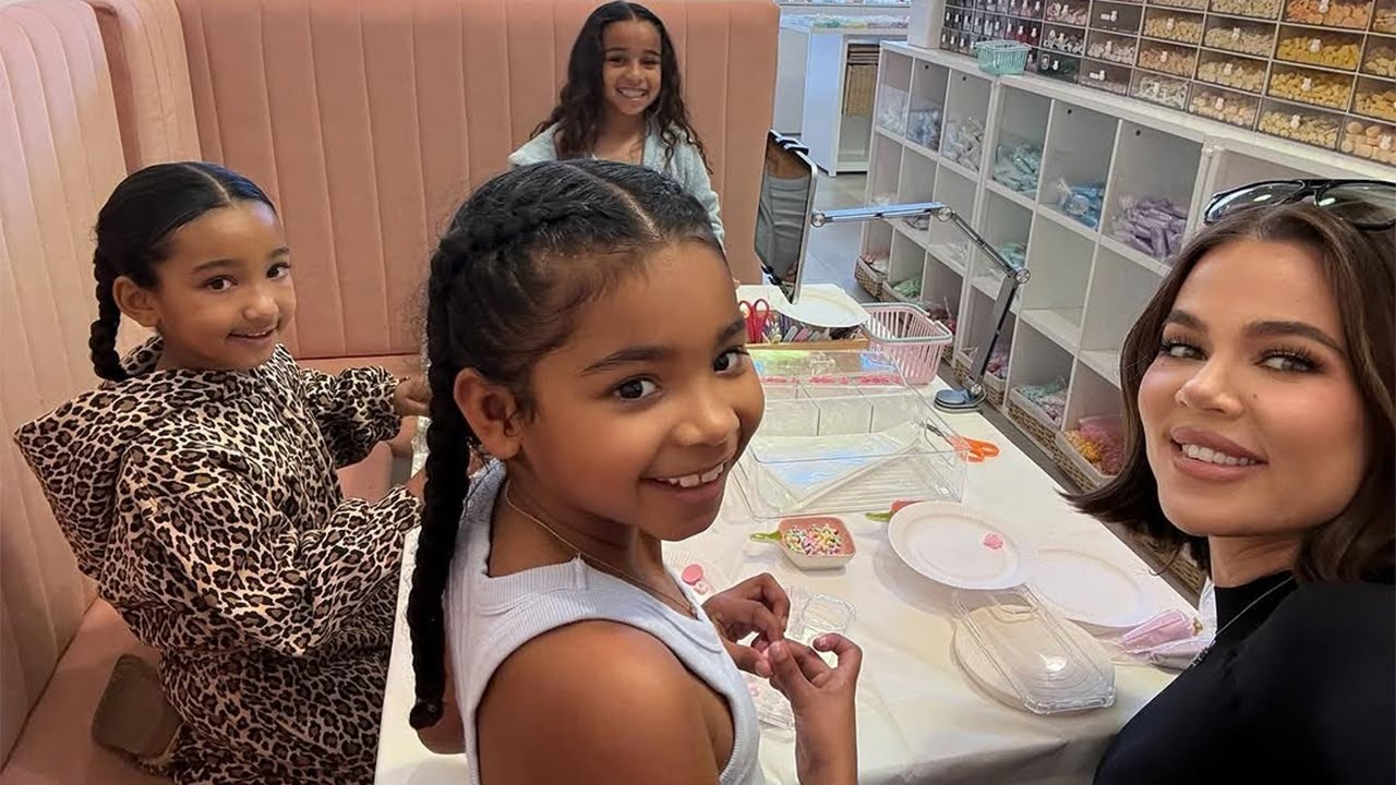 Khloe Kardashian Visit 'Lumee DIY' store With True, Chicago and Dream ...