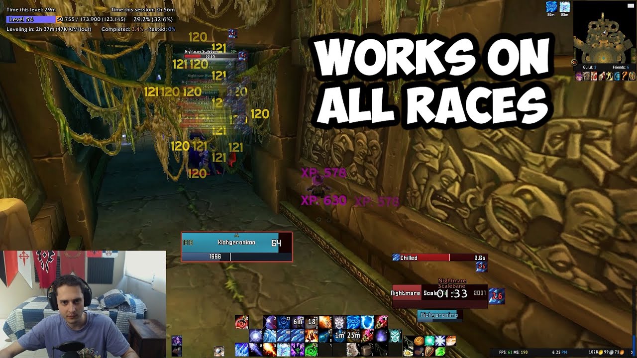 Classic WoW Sunken Temple Mage Solo 52 60 AOE XP Farm Guide - YouTube