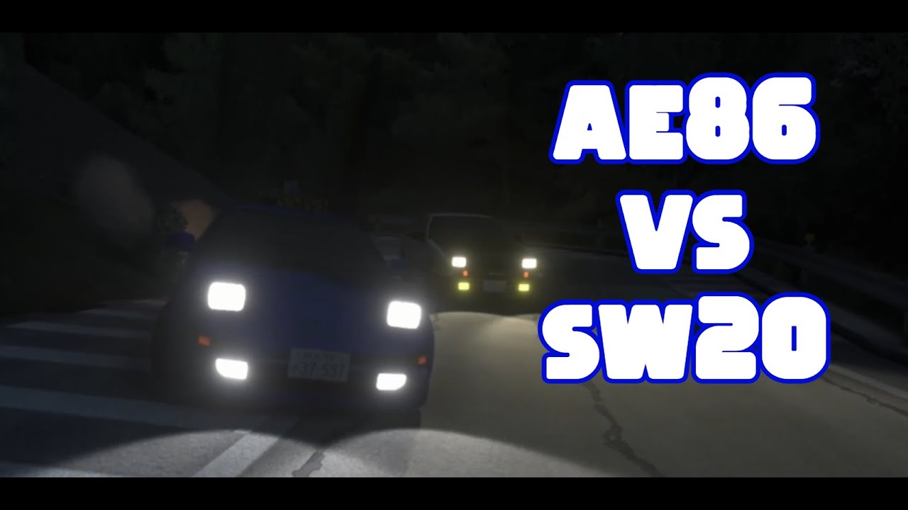 Takumi Fujiwara vs Kai Kogashiwa [SW20 vs AE86] [Initial Unity] - YouTube