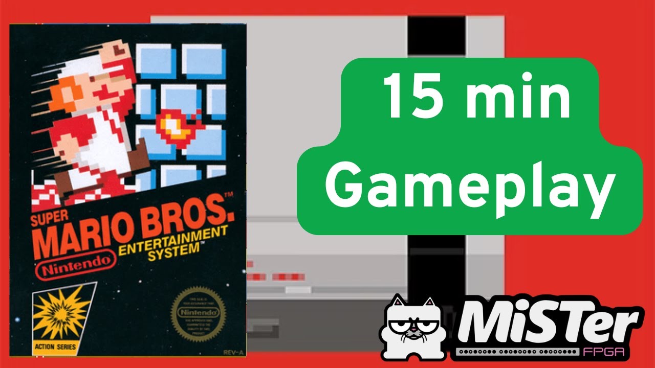 Super Mario Bros - NES - 15 Minutes of Classic Gameplay | MiSTer FPGA ...