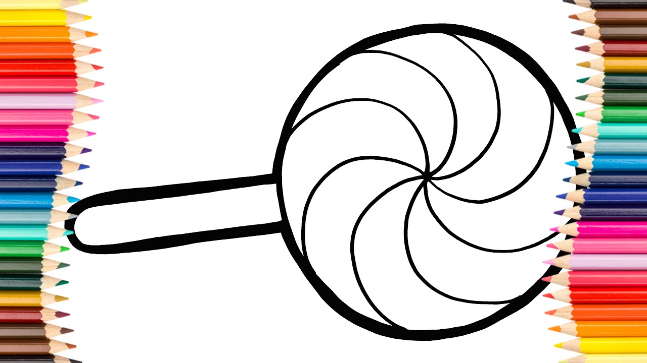How To Draw Lollipop - YouTube