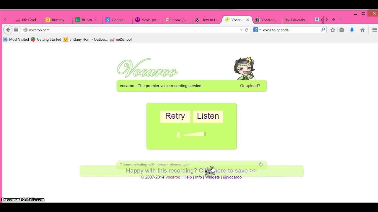 Audio QR codes via Vocaroo - YouTube