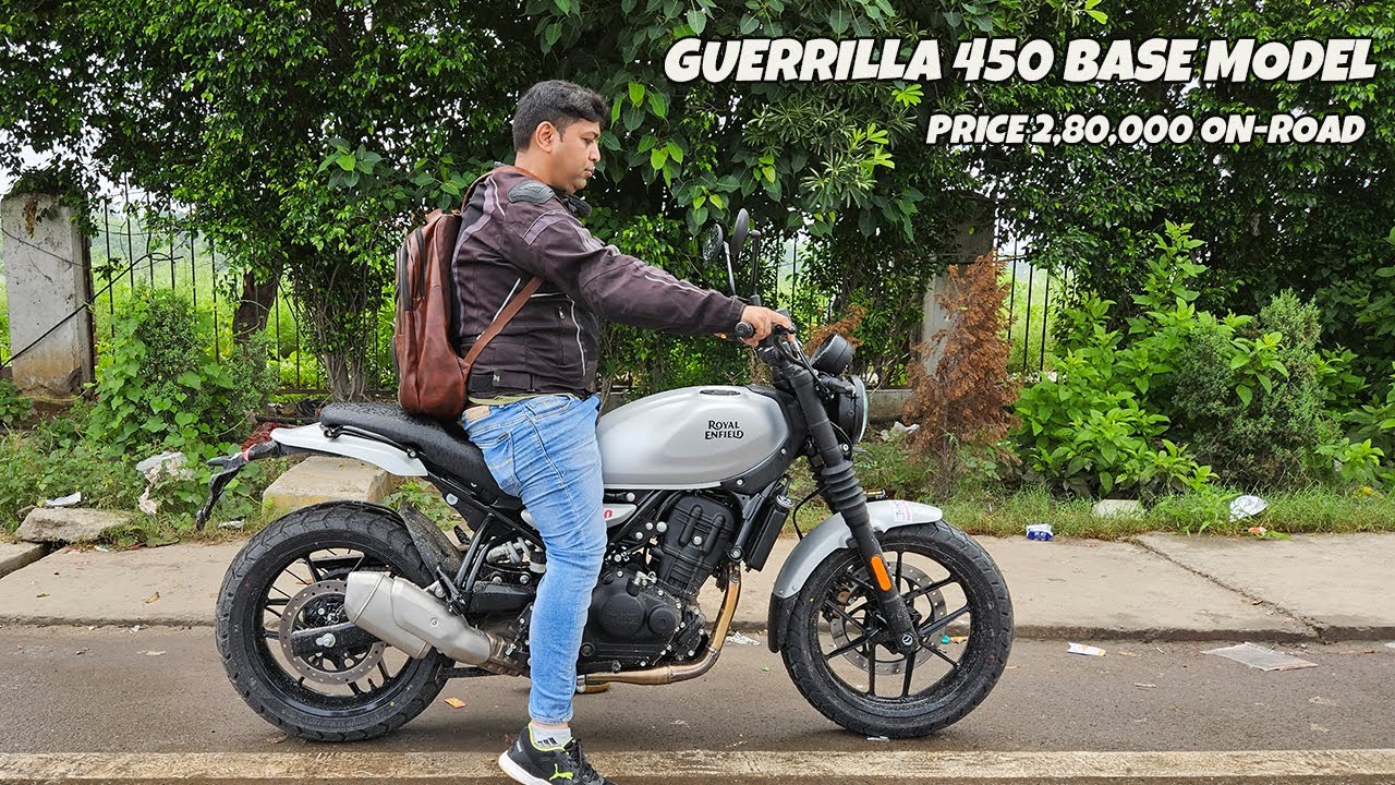 Royal Enfield Guerrilla 450 Base Model Details Here. This Is Best Color ...