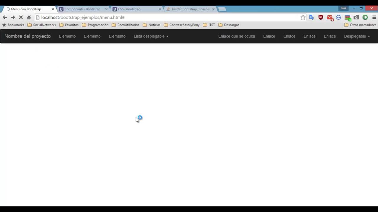 Menú De Navegación Responsivo Hecho Con Css Y Bootstrap Parte 3 Youtube