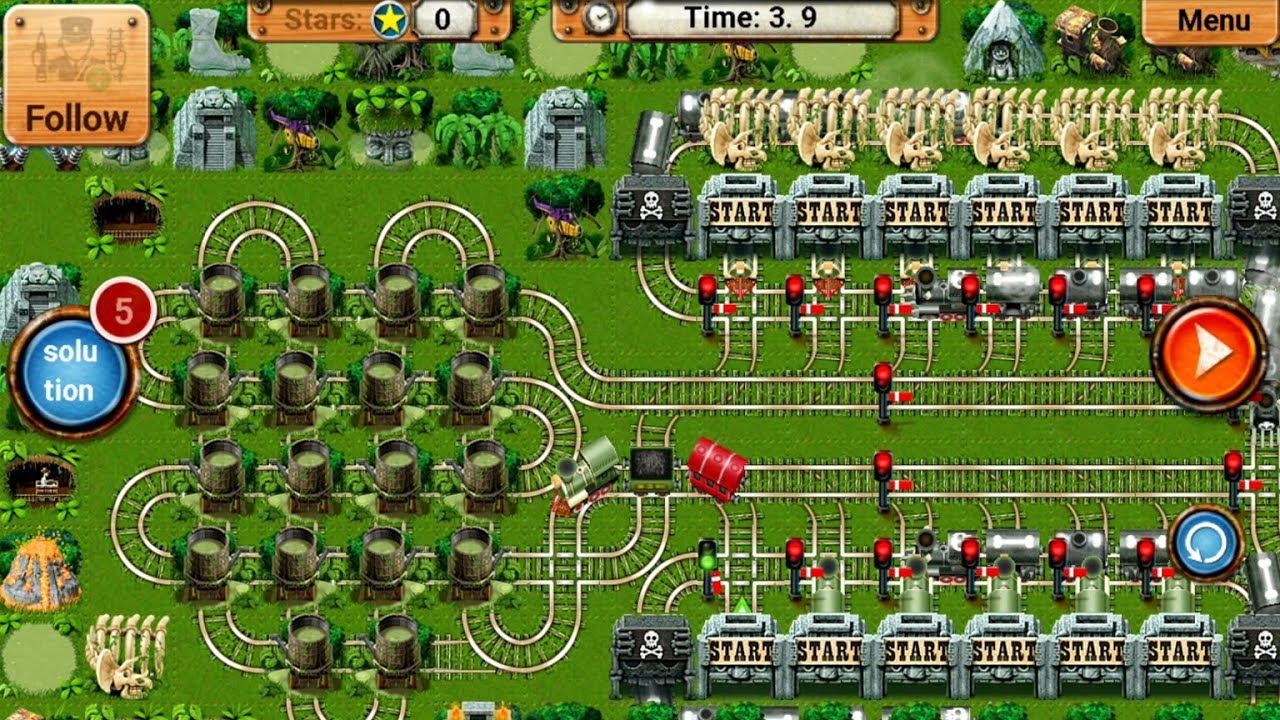 Rail Maze 2 Long Train Gameplay - Train Puzzle Game - Android Gameplay ...