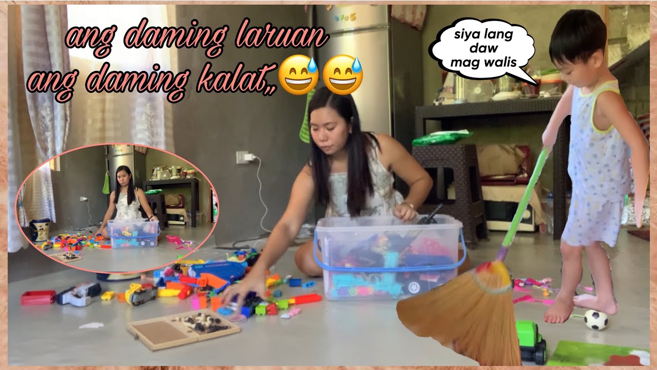 Nag Ligpit ng Laruan Bago Matulog! Tumulong Maglinis ang Makulit na ...