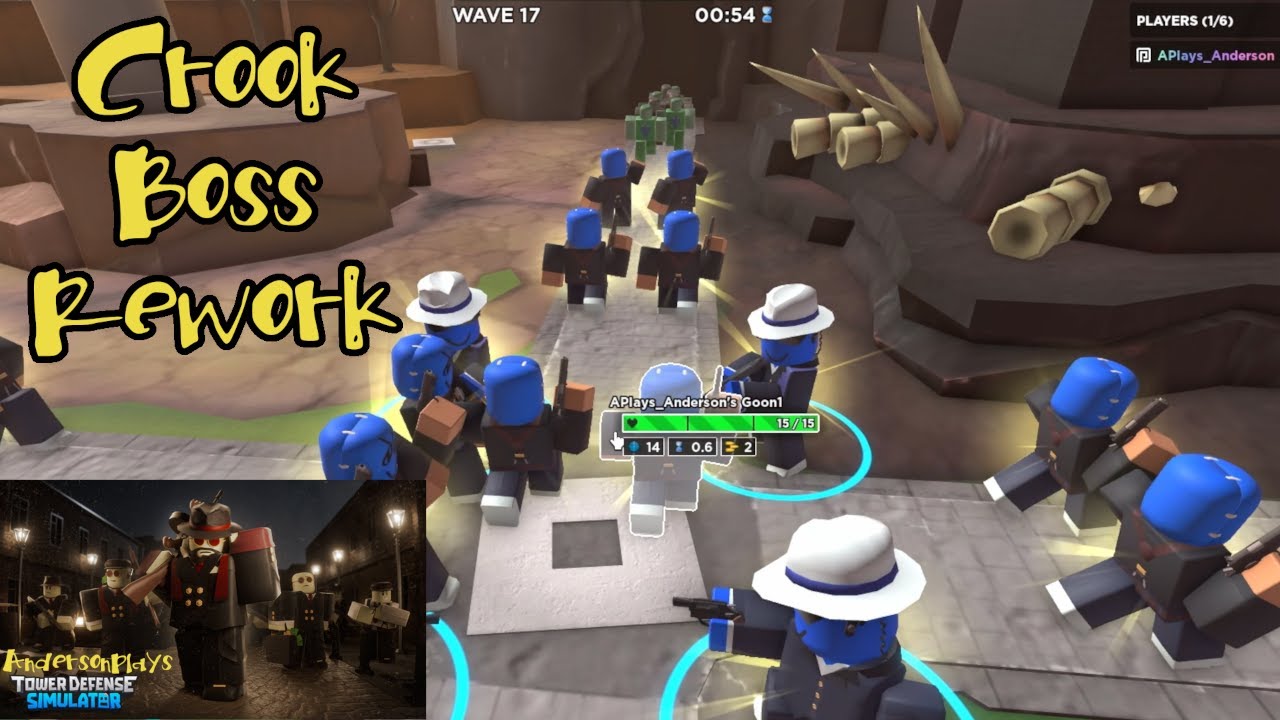 AndersonPlays Roblox 💰 CROOKS 💰 Tower Defense Simulator - Crook Boss ...