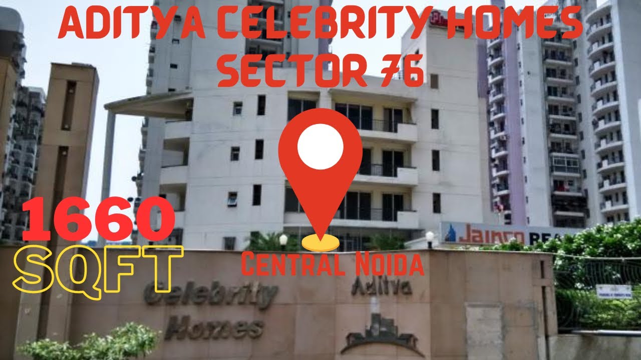 Aditya celebrity homes sector 76 / 1660sqft / 3bhk+ servant - YouTube