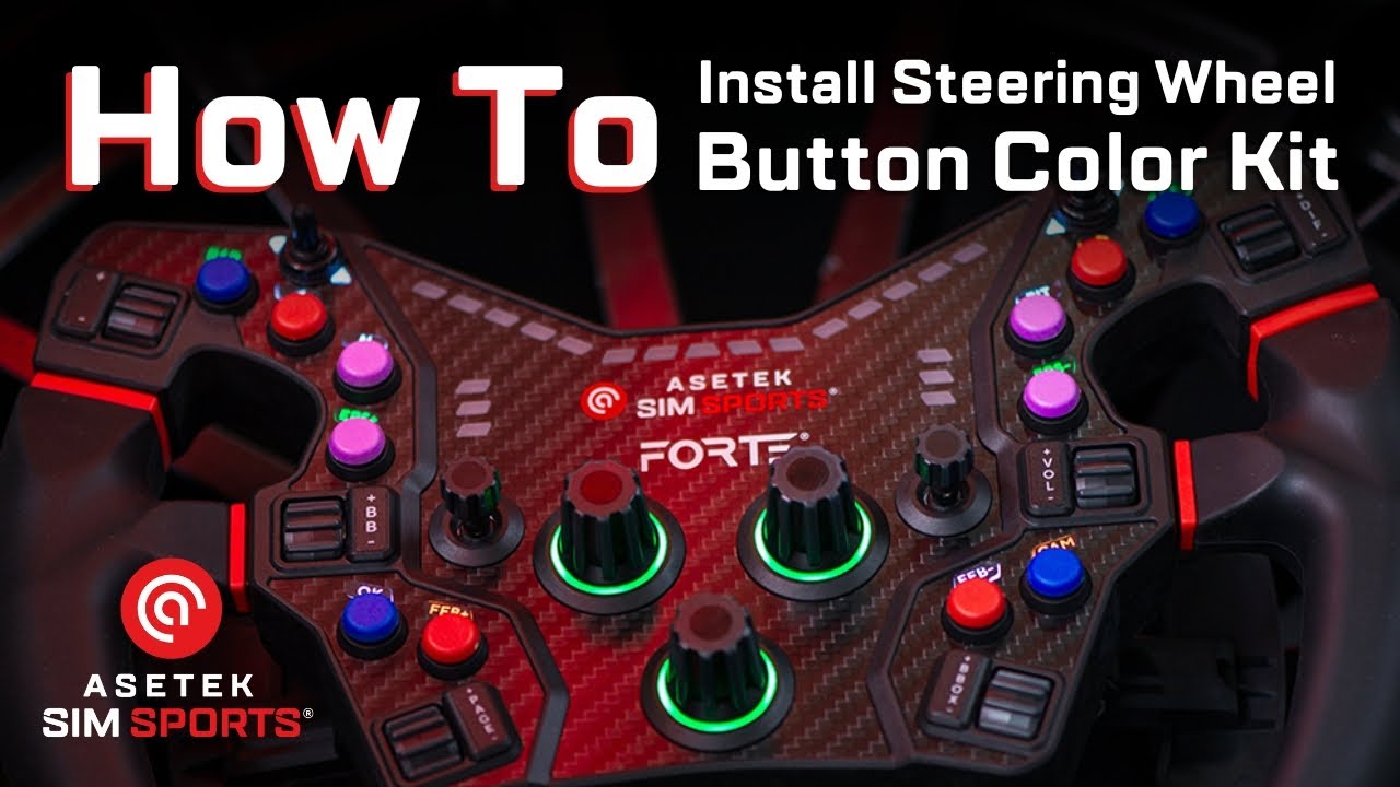 How To - Install Steering Wheel Button Color Kit - YouTube