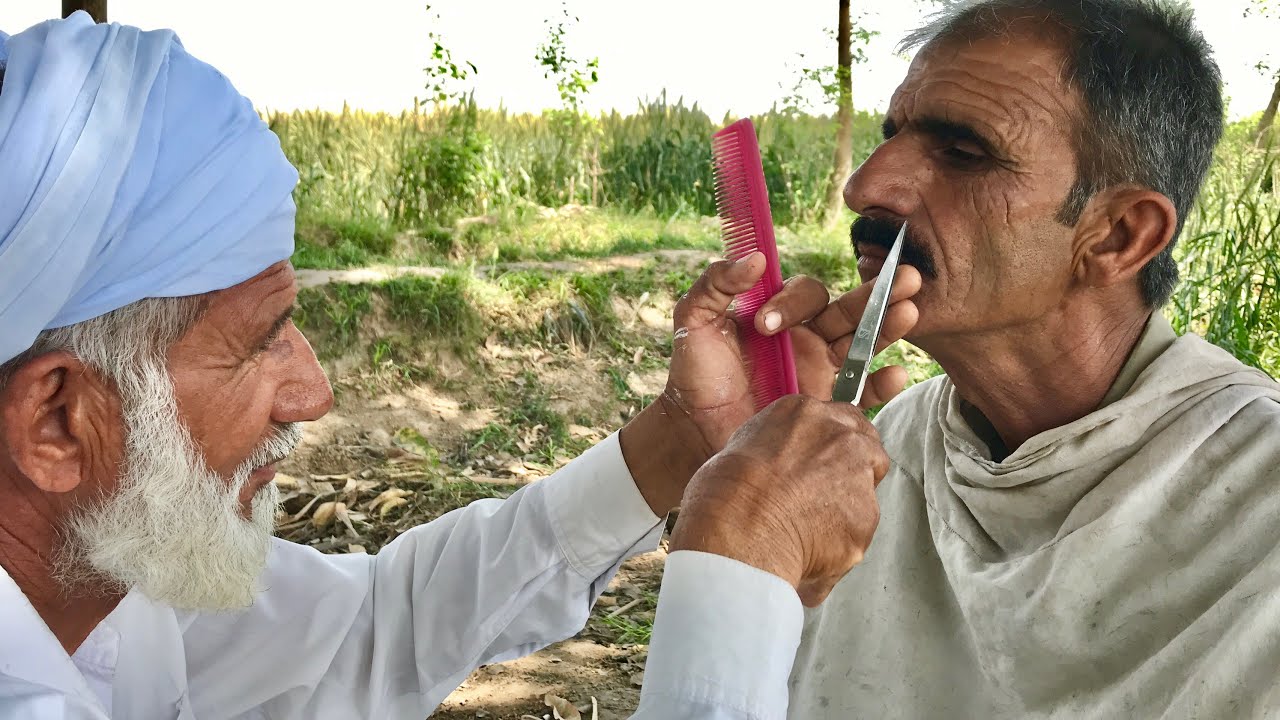 old barber shaving 🔥 with piece of iron 🔪[ASMR EASH] - YouTube