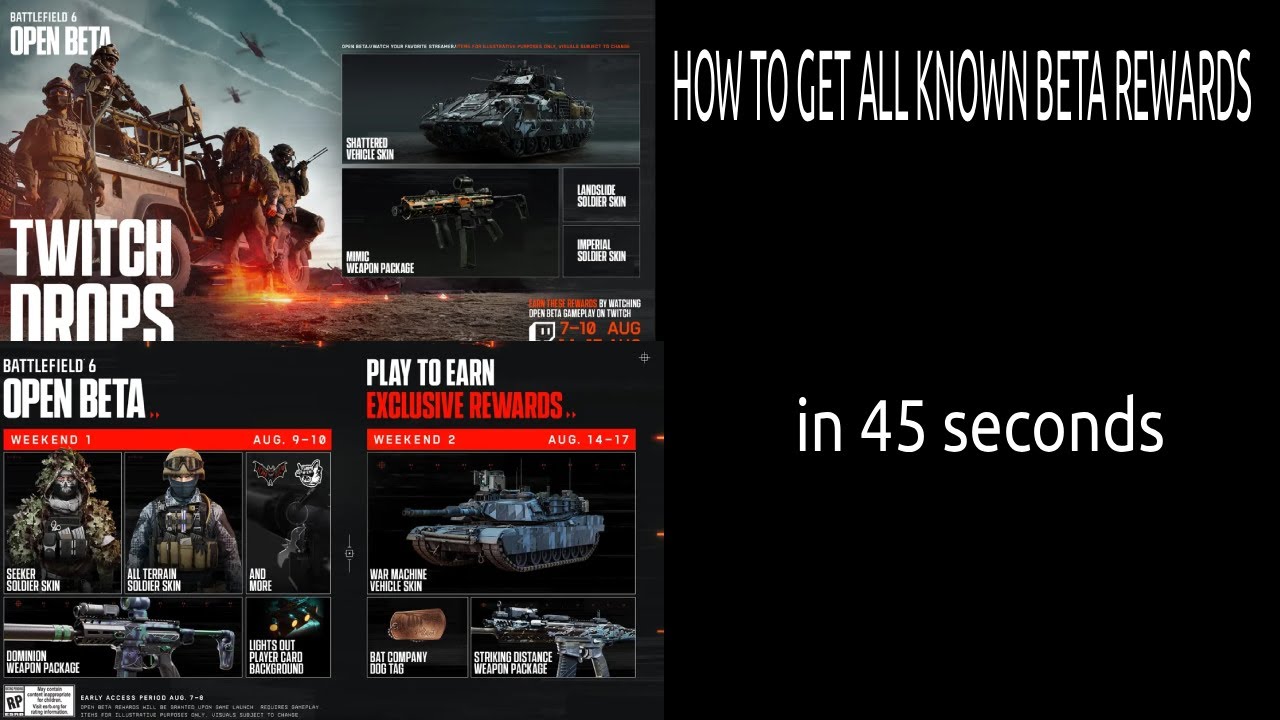 how to earn the battlefield 6 Beta Rewards and Twitch Drops - YouTube