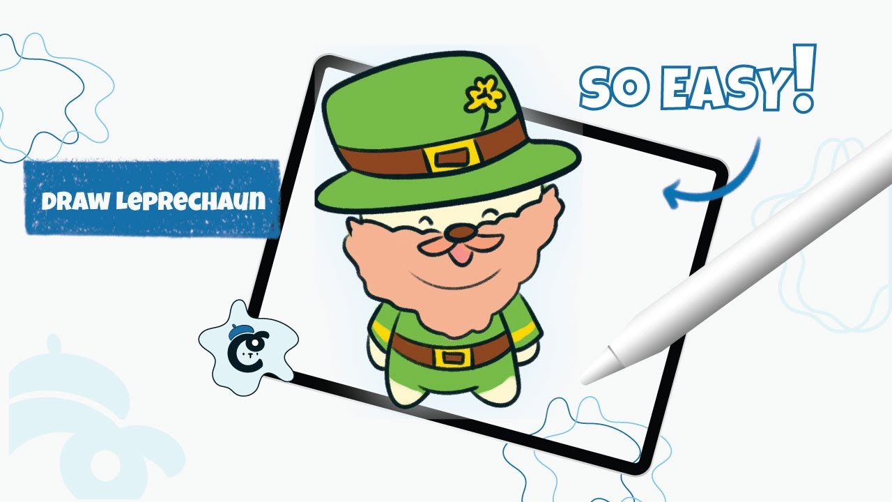 🖌️ How to Draw a Cute Leprechaun | Easy Step-by-Step Tutorial for St ...