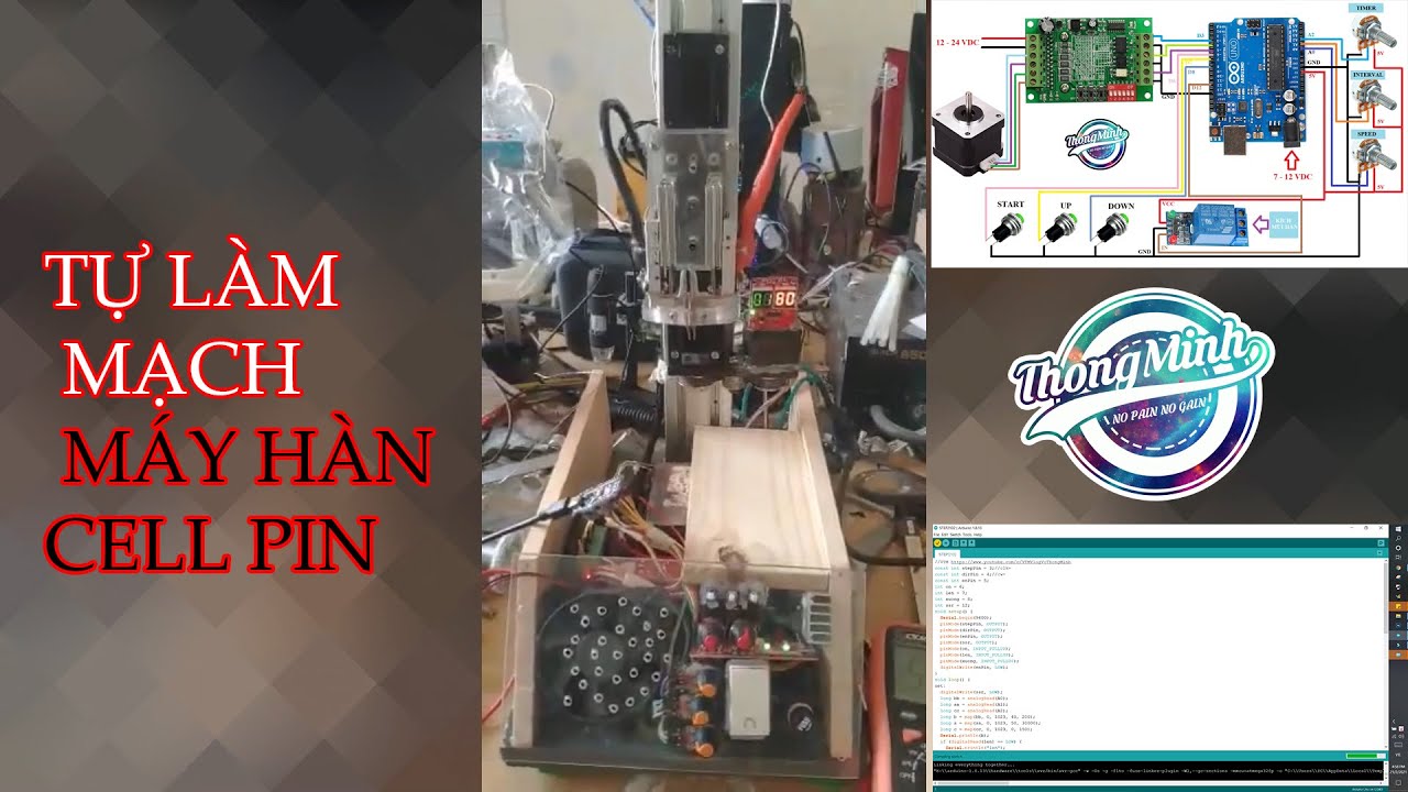 VTM - TỰ LÀM MẠCH MÁY HÀN CELL PIN _ V2.0 - YouTube