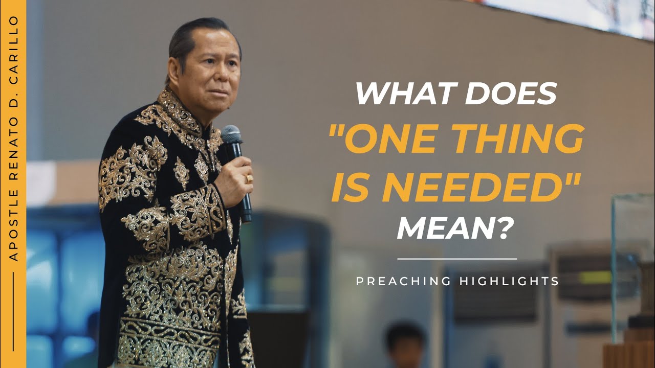 WHAT DOES "ONE THING IS NEEDED" MEAN? - YouTube
